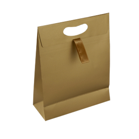 RGL87MM - Medium Gold Matt Laminated Paper Gift Bags