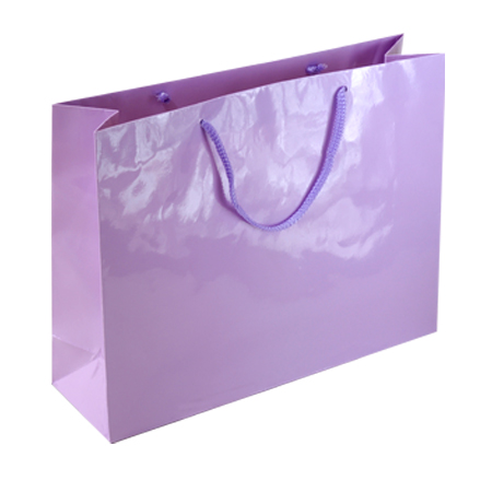 PLC91LG - Large Lilac Gloss Laminated Paper Bags